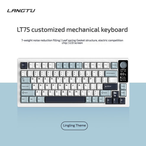 Langtu LT75 Elite Wireless Gaming keyboard with LCD Screen – EL3BS7