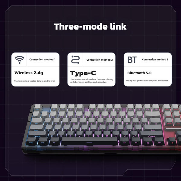 VGN V87 Pro Gaming Wireless Mechanical Keyboard – EL3BS7
