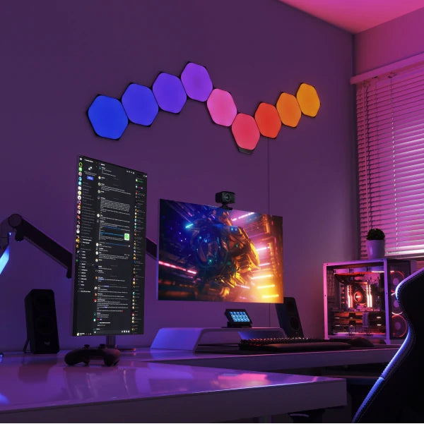 NANOLEAF (9 Panels) Black Ultra Hexagons Starter Kit – EL3BS7 NANOLEAF (9 Panels) Black Ultra Hexagons Starter Kit – EL3BS7