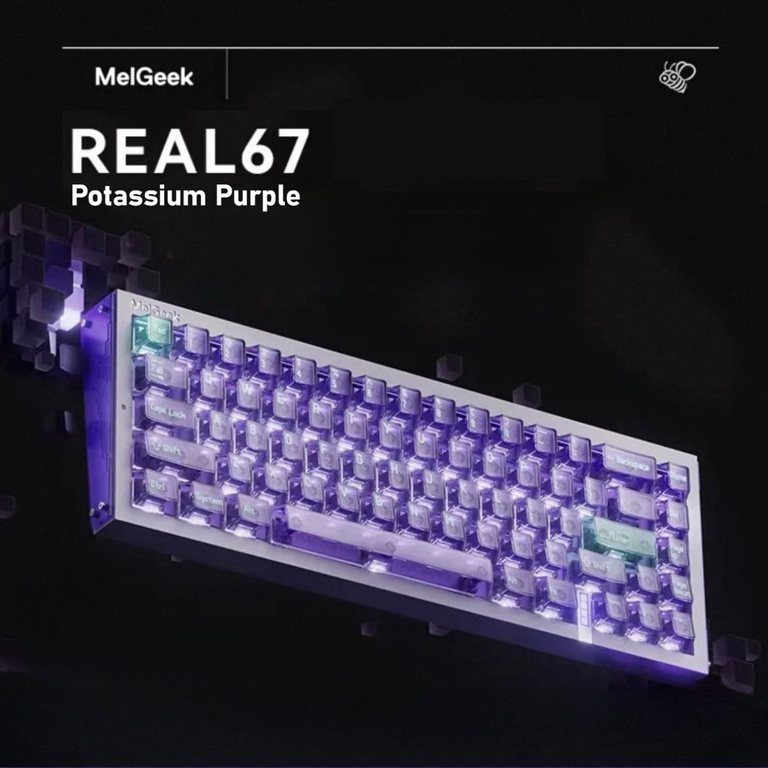MelGeek Real 67 Magnetic 8K 0.01mm RT 1.9ms Esports TTC Magneto keybo ...